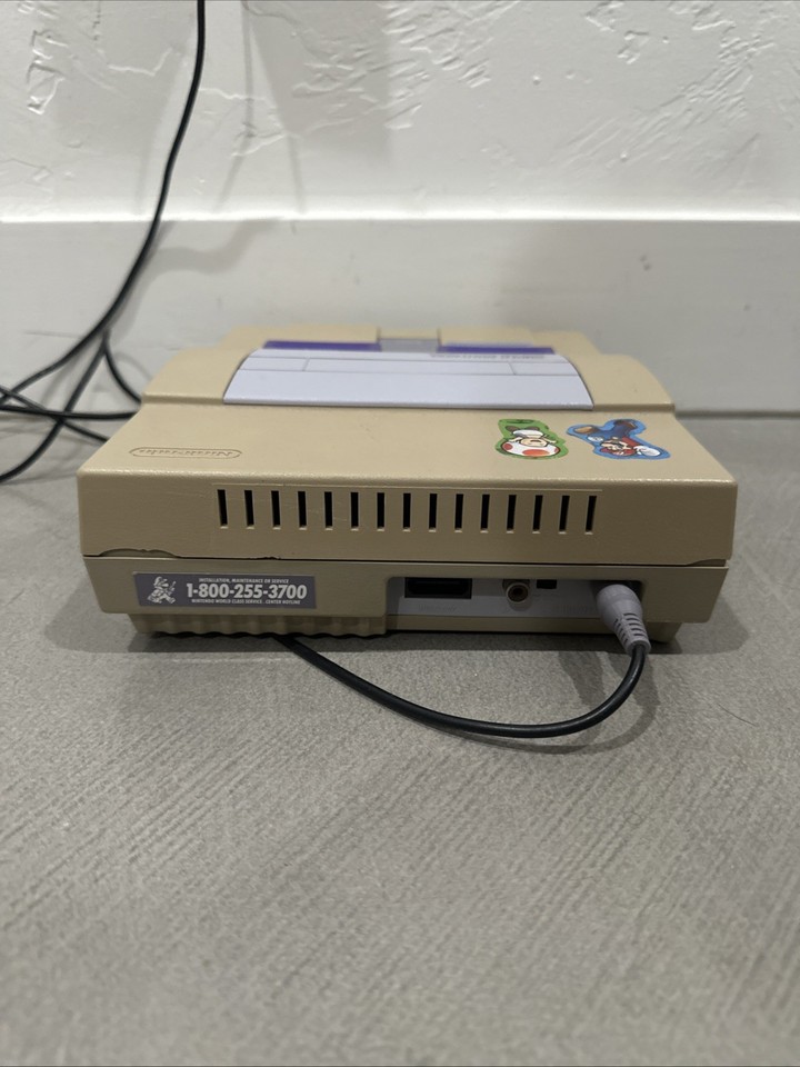 Super Nintendo SNES Console System W/ Controller & 3 Games Bundle!! | eBay
