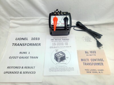 LIONEL 1033 TRANSFORMER - 90 WATT - RESTORED, UPGRADED & SERVICED - LOT ...