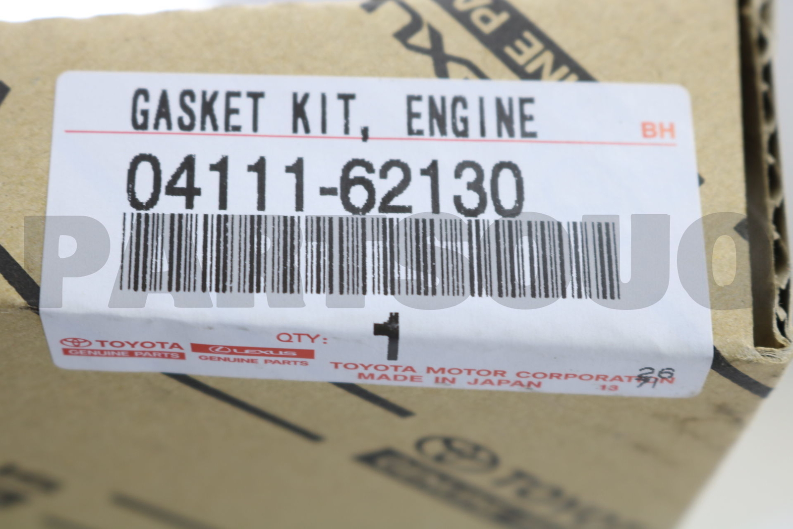 0411162130 Genuine Toyota GASKET KIT, ENGINE OVERHAUL 04111-62130 | eBay