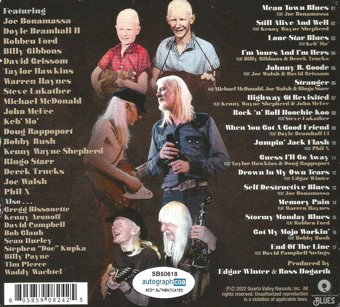 Edgar Winter Autographed Brother Johnny CD (ACOA) | eBay