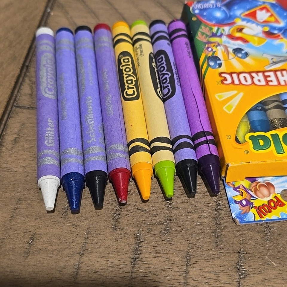 2013 CRAYOLA CRAYONS Collectible 8 Pick Your Pack Super Heroic | eBay