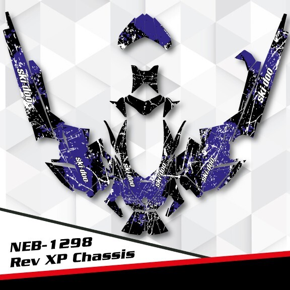 FOR SKI-DOO REV XP SUMMIT MXZ 2008 2009 2010 2011 2012 WRAP DECALS KIT ...