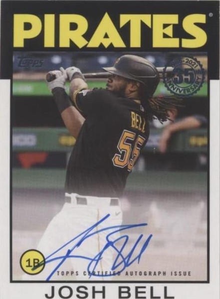 2021 Topps - 1986 Topps Baseball Autographs #86A-BELL Josh Bell (AU ...