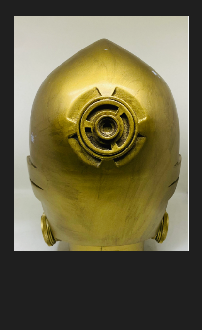 1 Star Wars Life size C3PO HEAD *Made GOLD with lighting prop USA* | eBay