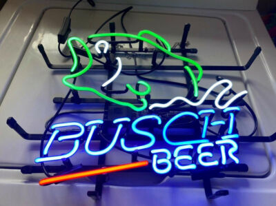 Fishing Beer Neon Sign For Home Bar Pub Club Restaurant Home Wall Decor ...