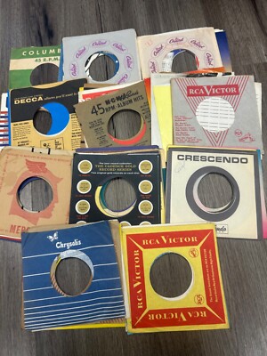 45 RPM RECORD SLEEVES LOT OF 50 CLASSIC ROCK SLEEVES ONLY VG | eBay