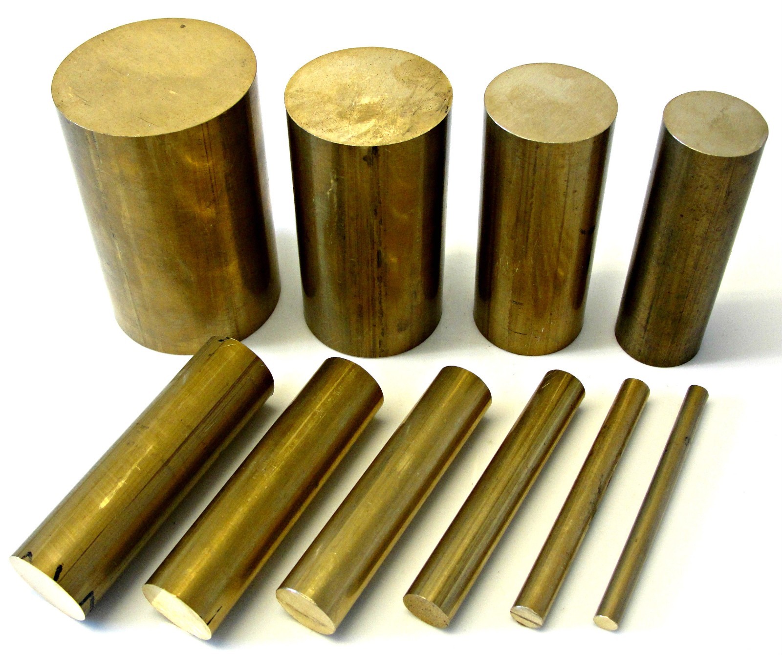 Solid ROUND Bar Rod Aluminium Brass Copper Bespoke lengths bandsaw cut ...