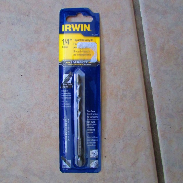 IRWIN 1870544 Impact Performance Series 1/4-Inch -Inch Masonry Drill ...