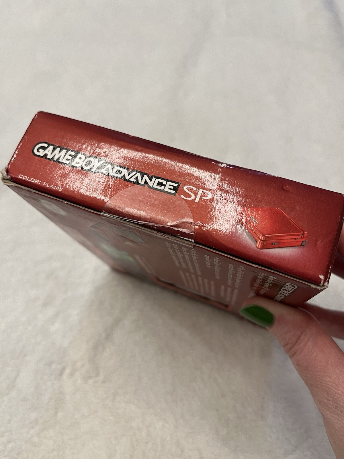 Nintendo Game Boy Advance SP Handheld System - Flame Red for sale ...