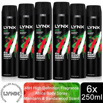 Lynx XXL Africa 48-Hour High Definition Fragrance Body Spray Deodorant ...