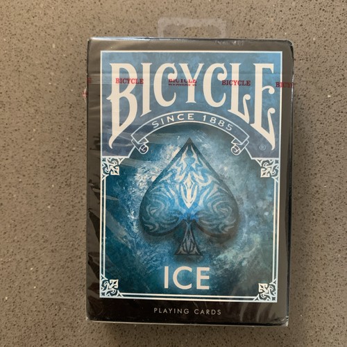 Bicycle ICE playing cards Standard Poker Glacial USPCC 1 Deck Black ...