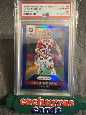 2016 Panini UEFA Euro Prizm Luka Modric Blue 191/249 PSA10 | eBay