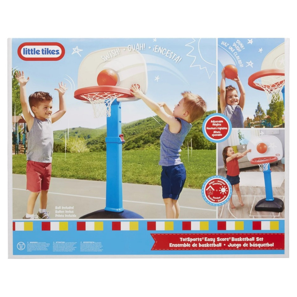 Little Tikes TotSports Easy Score Adjustable Basketball Hoop , Blue | eBay