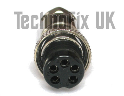 5 pin microphone connector locking plug mike (GX16-5) for many popular ...