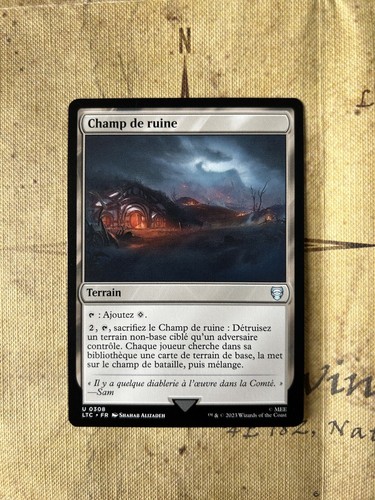 Champ de ruine - Carte MTG Commander Le Seigneur Des Anneaux | eBay