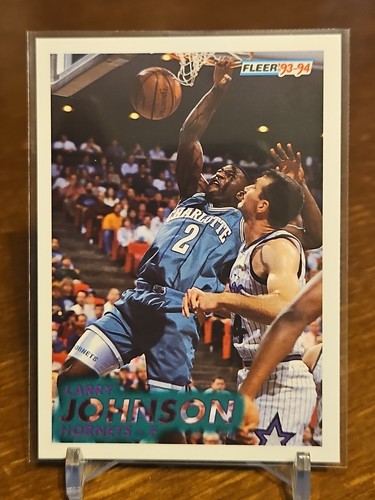 1993-94 Fleer Larry Johnson Charlotte Hornets #21 | eBay