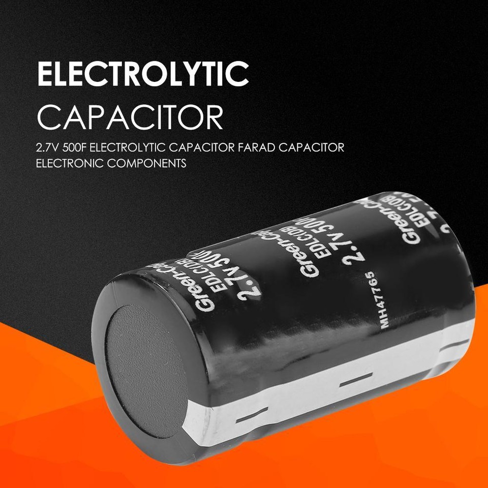 5pcs 2.7V 500F Electrolytic Capacitor Farad Capacitor Electronic ...