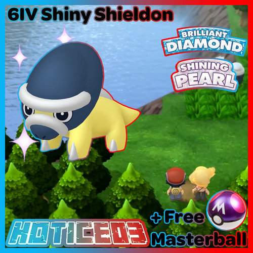 6IV Shiny Shieldon Pokemon Brilliant Diamond Shining Pearl | eBay