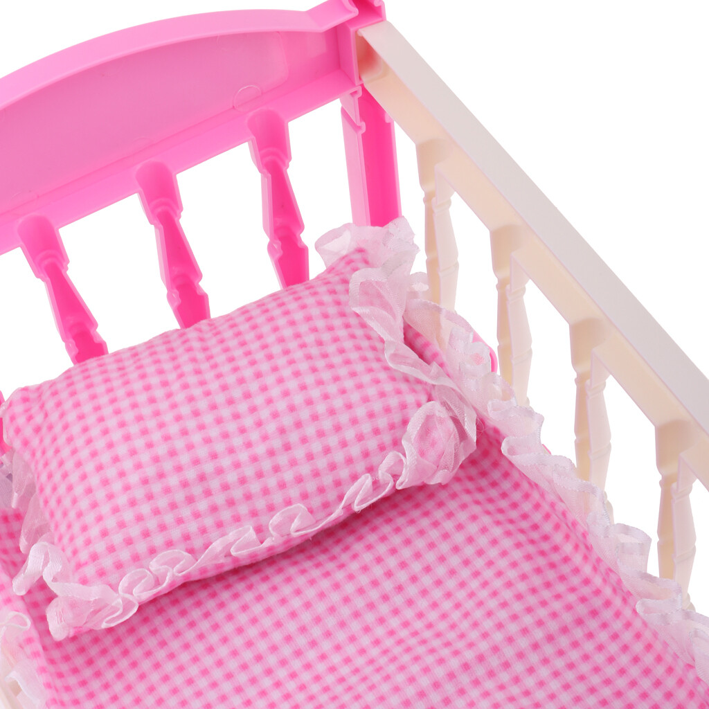 Baby Doll Bed Reborn Crib Cot Bed Furniture Accessory Baby Girls ...