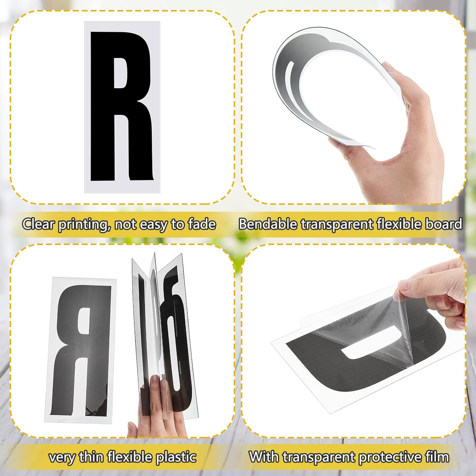 400 Pcs Marquee Sign Letters Flexible Plastic Letters on Flexible Panel ...