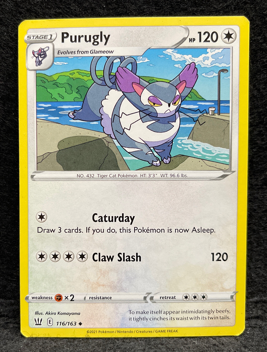 Pokémon TCG Purugly Sword & Shield - Battle Styles 116/163 Regular ...