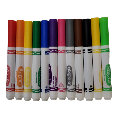 Red Crayola Marker Malayan CLASSIC CRAYOLA MARKERS — Fine & Broad