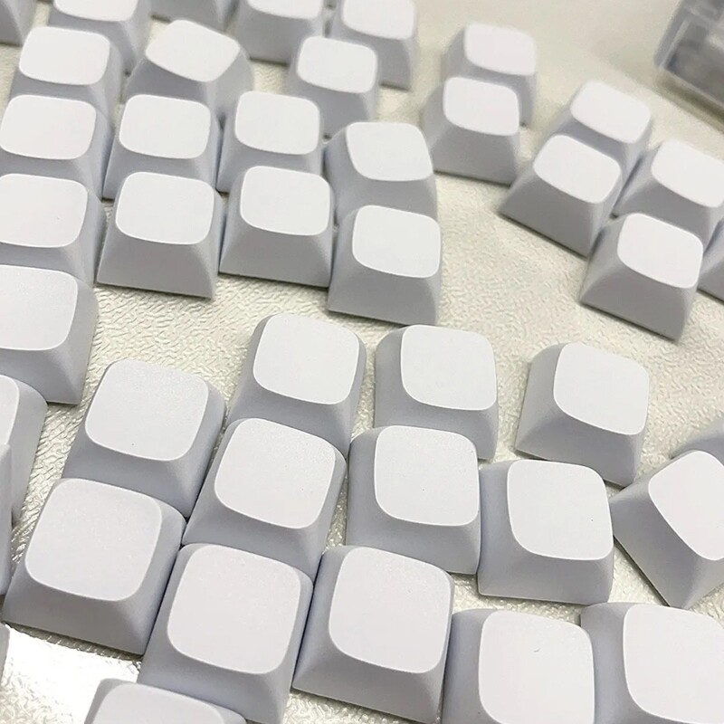 61Pcs XDA Not Letter PBT White Blank Keycap for Mechanical Keyboards | eBay