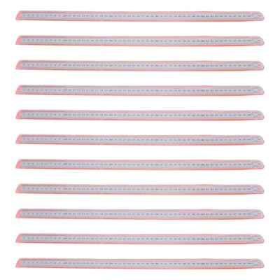 10X Rechts Edelstahl Metrisches Lineal 50 cm Edelstahl Metrisches ...