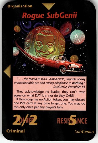 Rogue SubGenii SubGenius Card INWO Illuminati New Word Order Game | eBay