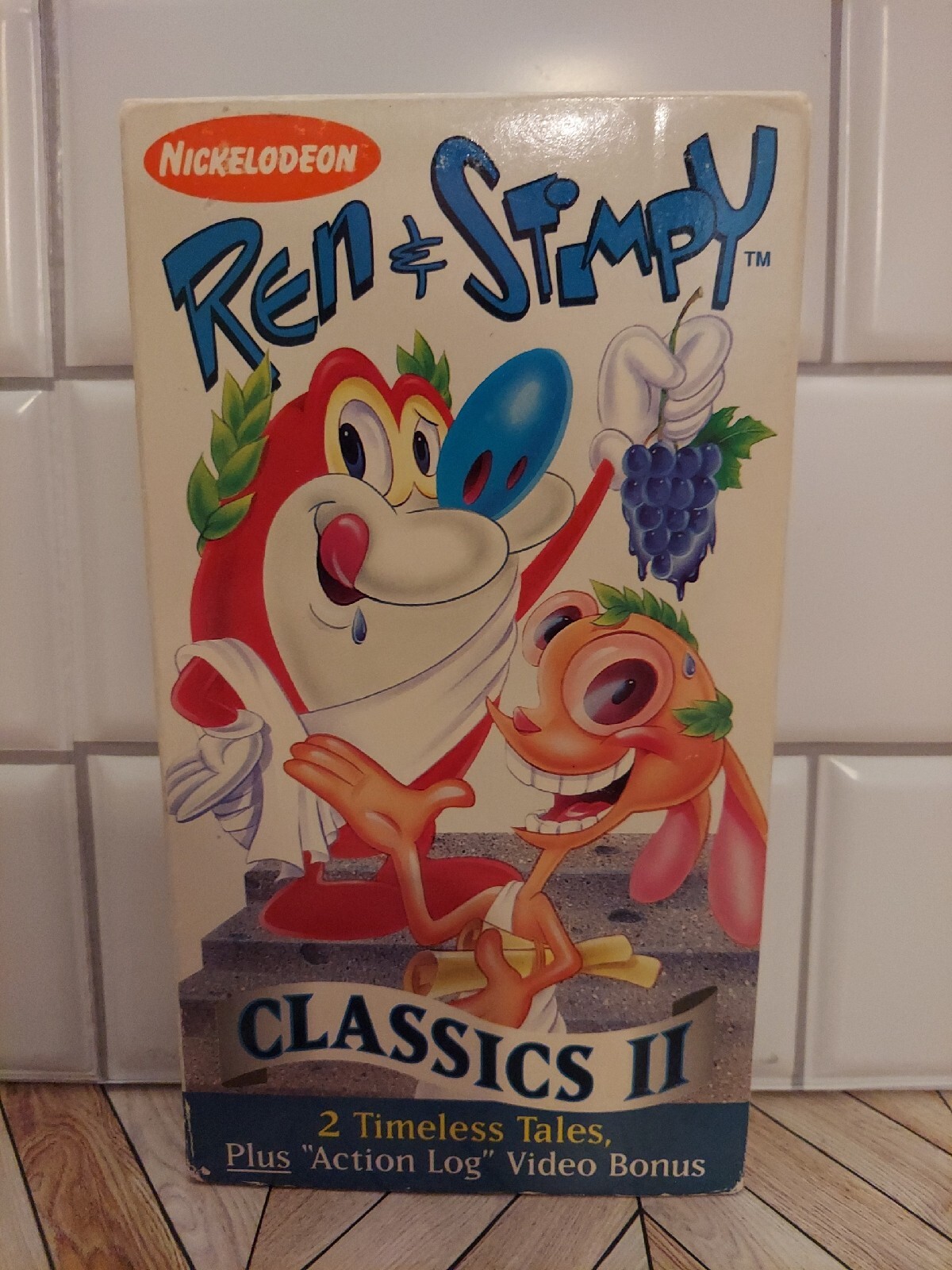 Ren & Stimpy Classics II 2 VHS 90s Nickelodeon Cartoon Snick Orange ...