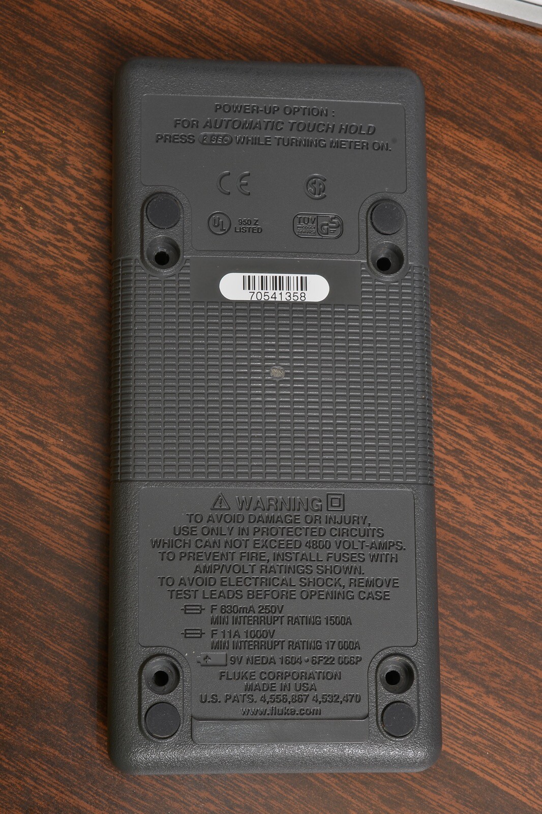 FLUKE 73-3 DIGITAL MULTIMETER PLASTIC REAR CASE/COVER FOR PARTS | eBay