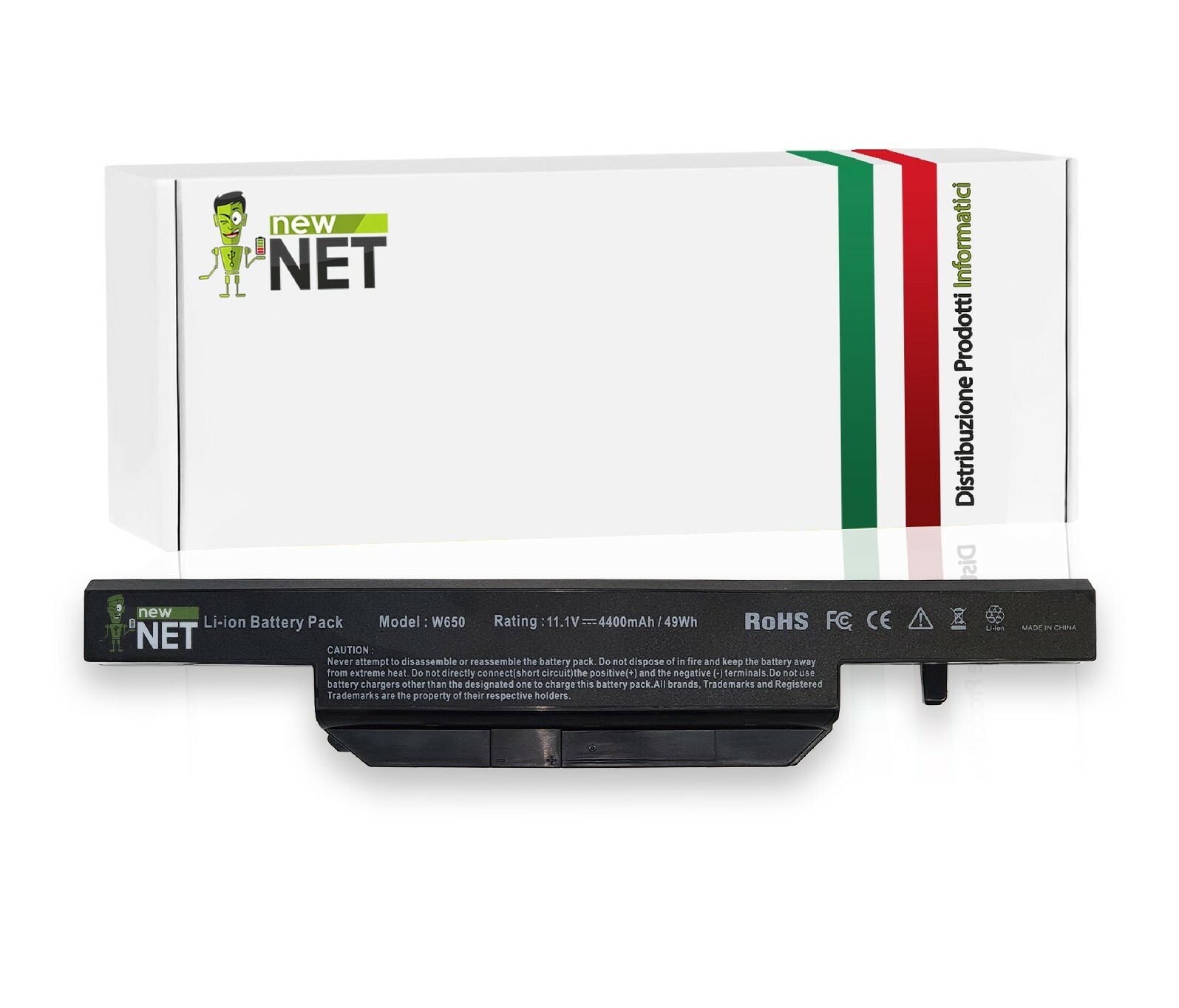 Batteria da 4400mAh compatibile con Olivetti Olibook P55-431W850-8G500H ...
