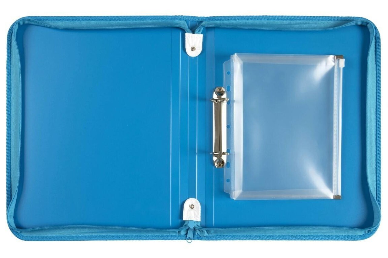 BLUE Marbig Zipper Binder w/ Tech Case 25mm 2D 6980001 | eBay