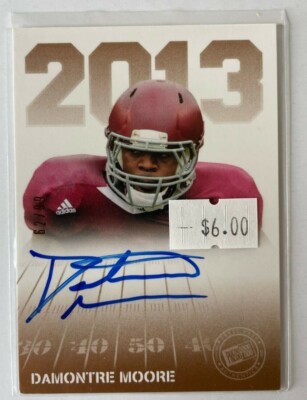 Damontre Moore 2013 Press Pass Signing Bronze RC AUTOGRAPH AUTO Texas A ...