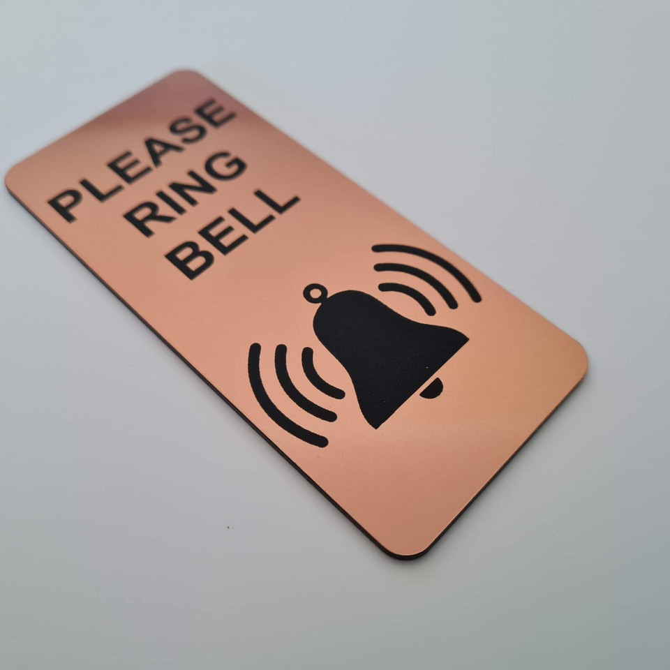Please Ring Bell Sign Plaque Door Doorbell Ding Dong Buzzer Chime | eBay