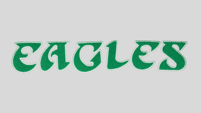 3-Inch Philadelphia Eagles Patches E-A-G-L-E-S Letters Chenille Iron-On ...