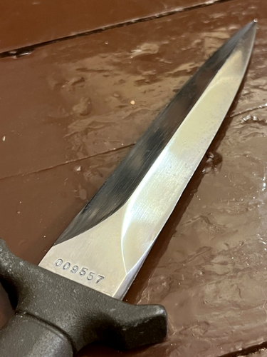 GERBER MK1 KNIFE !EARLY SERIAL NUMBER! With original sheath | eBay