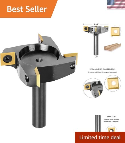 Industrial Grade 2-1/2" Router Bit with Replaceable Inserts for ...