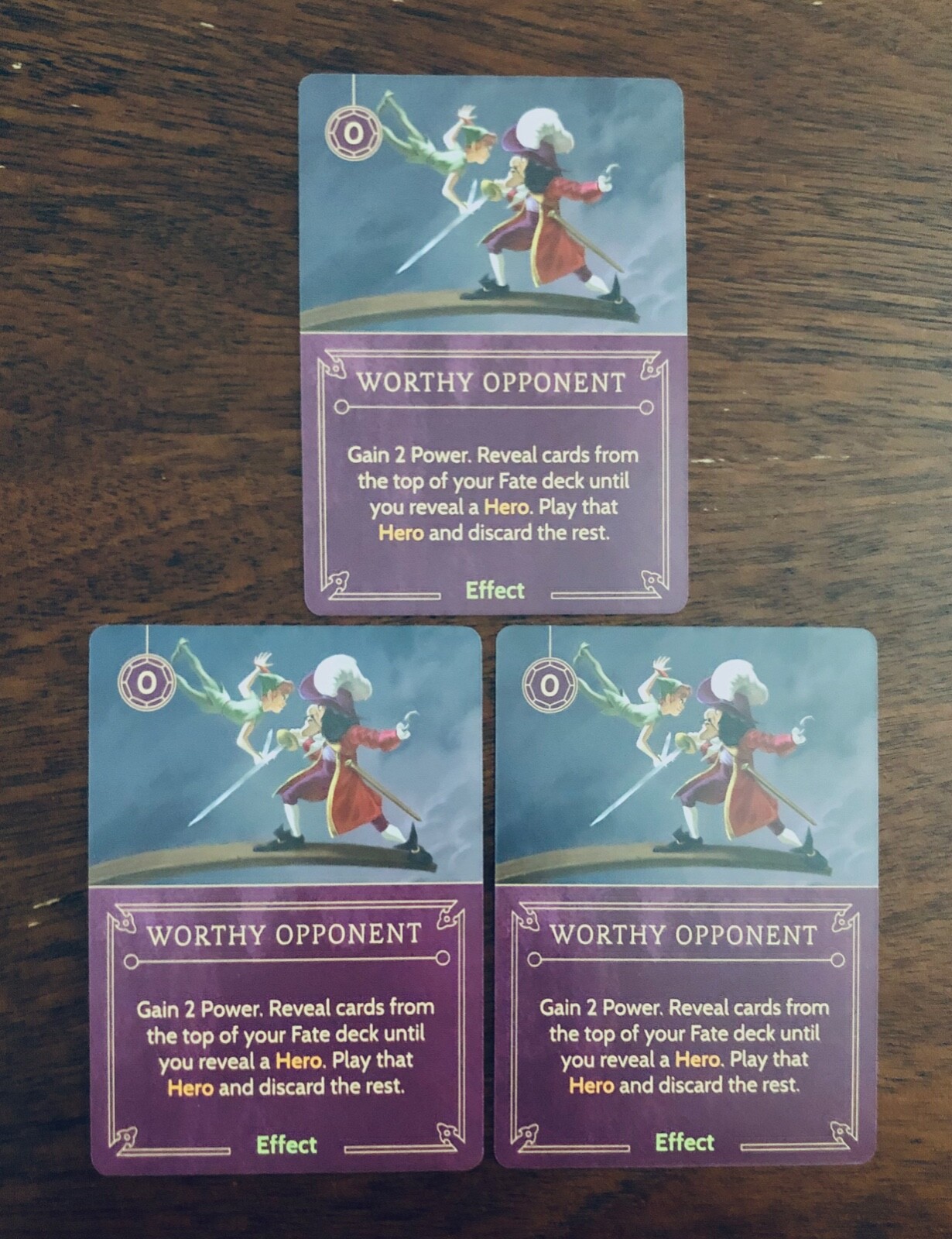 Disney Villainous | Captain Hook Effect 'Worthy Opponent' Villain Card ...