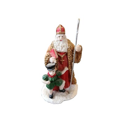 Dutch Sinter Claus And Black Peter Figure 4 Inches Tall | eBay
