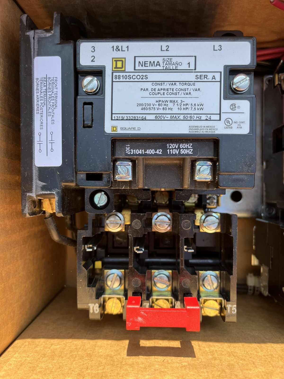 Two Speed Starter, Size 1, 3-Pole. AC Magnetic Contractor 120/110V 60 ...