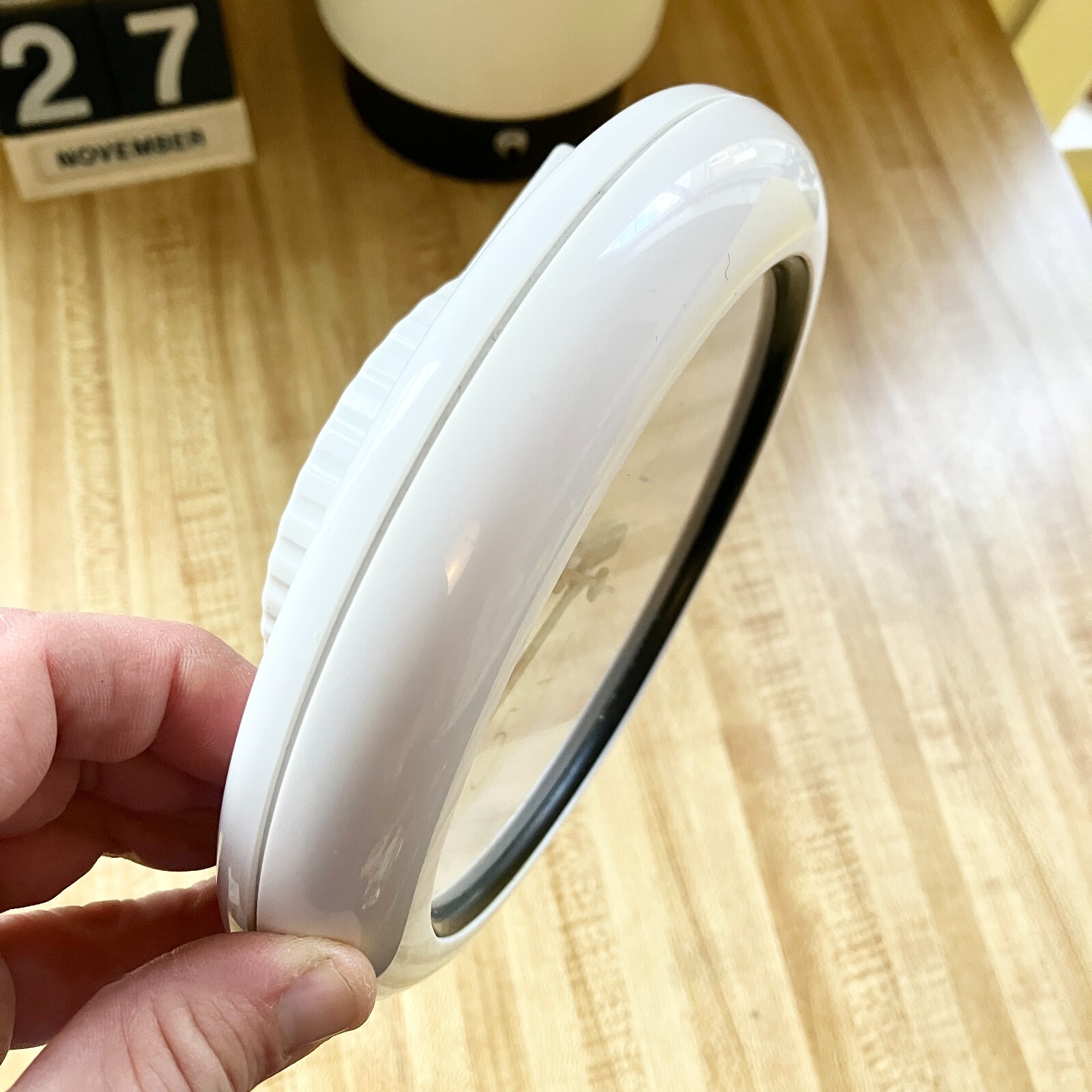 Vintage Salton Wet Times White 6.5" Round Clock Shower Hot Tub Pool ...