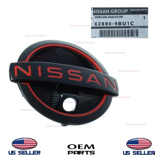 Genuine OEM Front Grille Emblem RED 2022-2025 Nissan Frontier 62890 ...
