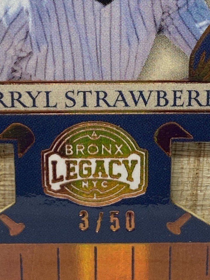 2025 Leaf Bronx Legacy Darryl Strawberry “The Empire” Bat Relic /50 ...