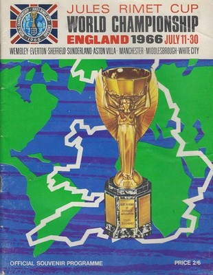 WORLD CUP 1966 TOURNAMENT PROGRAMME IN VERY GOOD CONDITION ~ ENGLAND ...