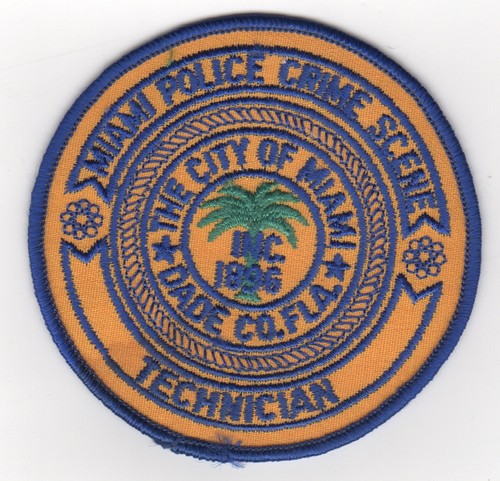 Miami (Florida) Police, Crime Scene Unit Patch | eBay
