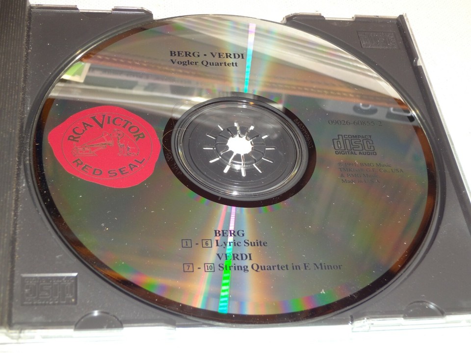 CD Vogler Quartett: Lyric Suite * String Quartet [Berg/Verdi](1991 RCA ...