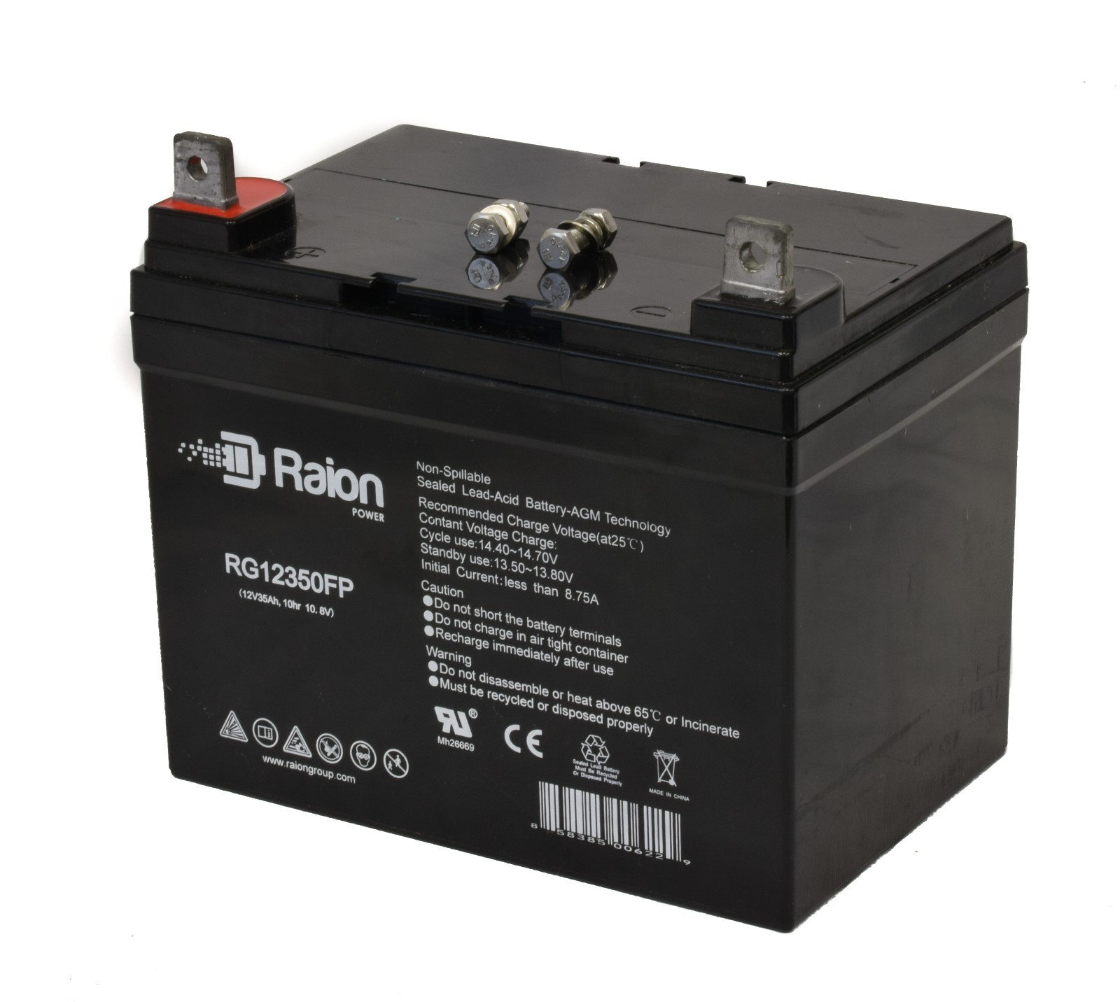 Raion Power RG12350FP 12V 35Ah For Sealed AGM Golf Cart Battery | eBay