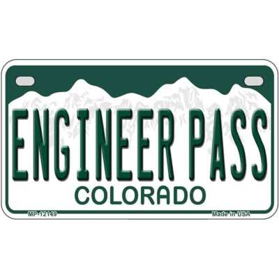 Engineer Pass Colorado Novelty Metal Motorcycle Plate MP-12149 | eBay