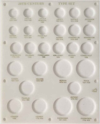 Capital Plastic Holder - 20th Century Type Coins Collection 8x10 White ...